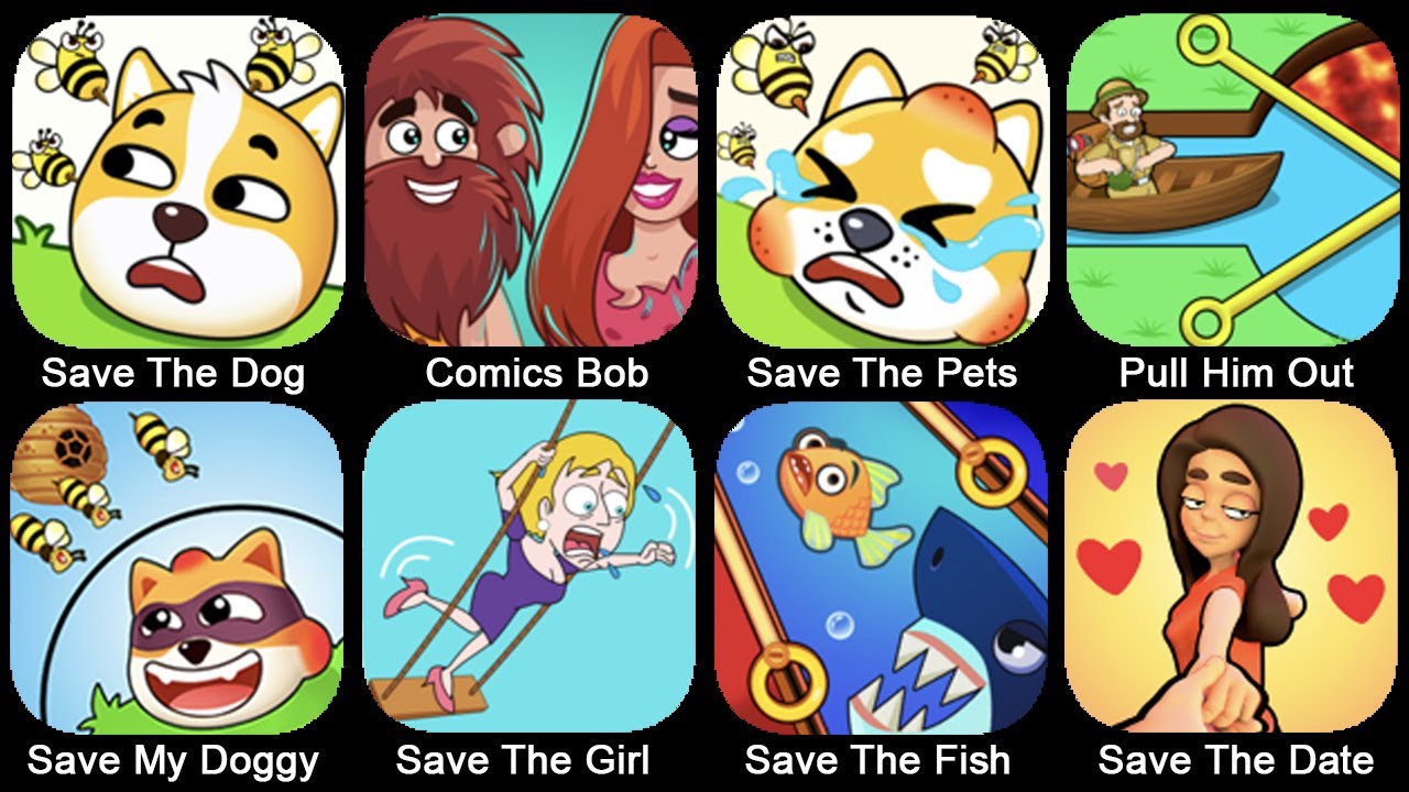 Save the Dog, Comics Bob, Save the Pets, Pull Him Out, Save My Doggy ...