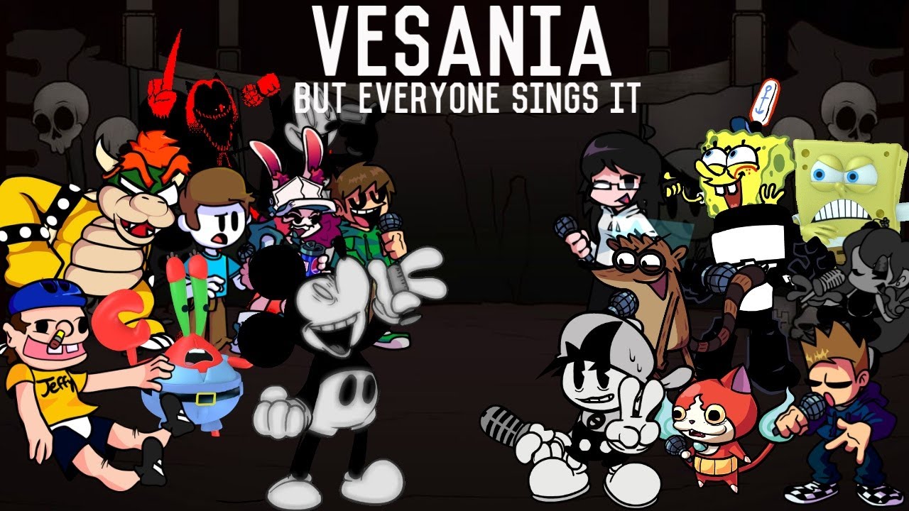 FNF Vesania but Everyone sings it🎶(FNF Vesania BETACIDU) - YouTube