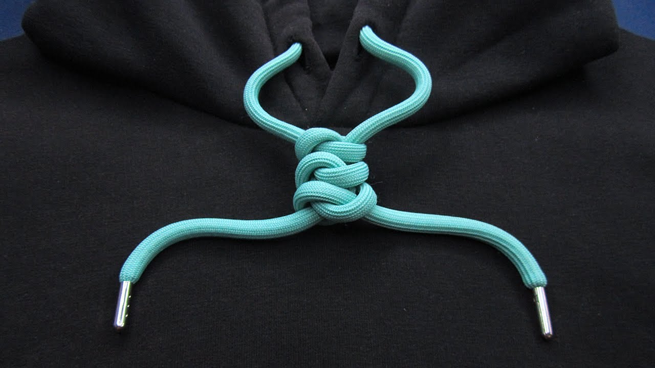 How to tie hoodie strings together. Stylish Hoodie String Knots idea ...
