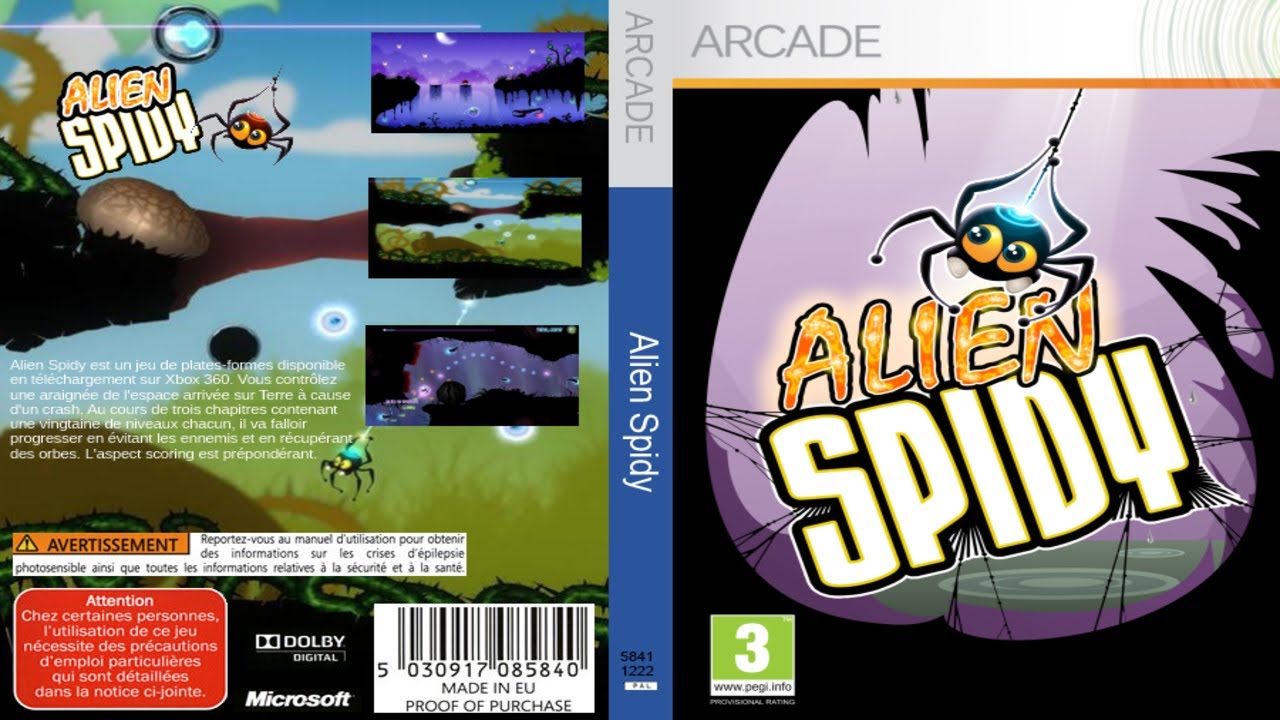 Alien Spidy (2013) - Full Gameplay | XBOX 360 ARCADE | UHD | 4K | - YouTube