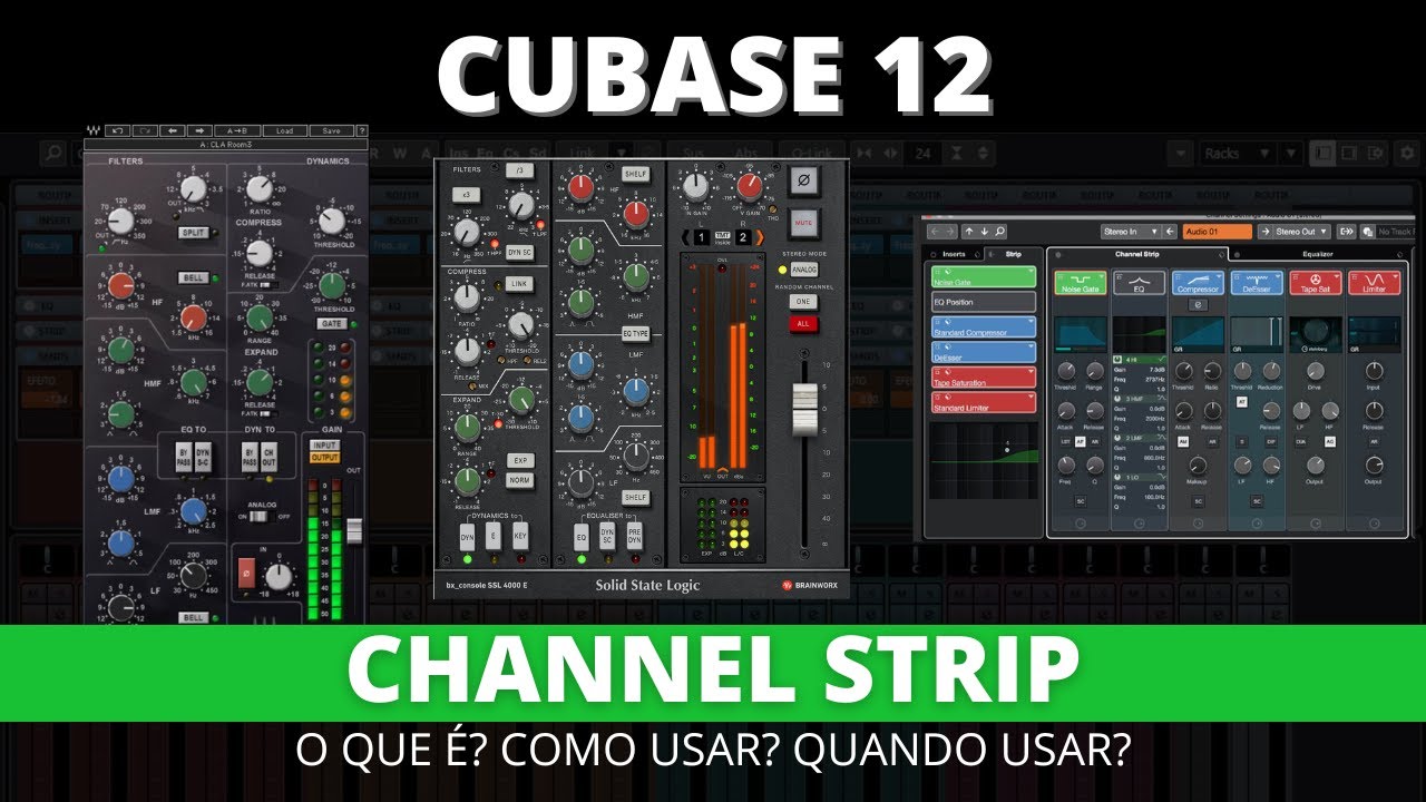 COMO USAR CHANNEL STRIP DO CUBASE 12 - DICAS ÚTEIS - YouTube