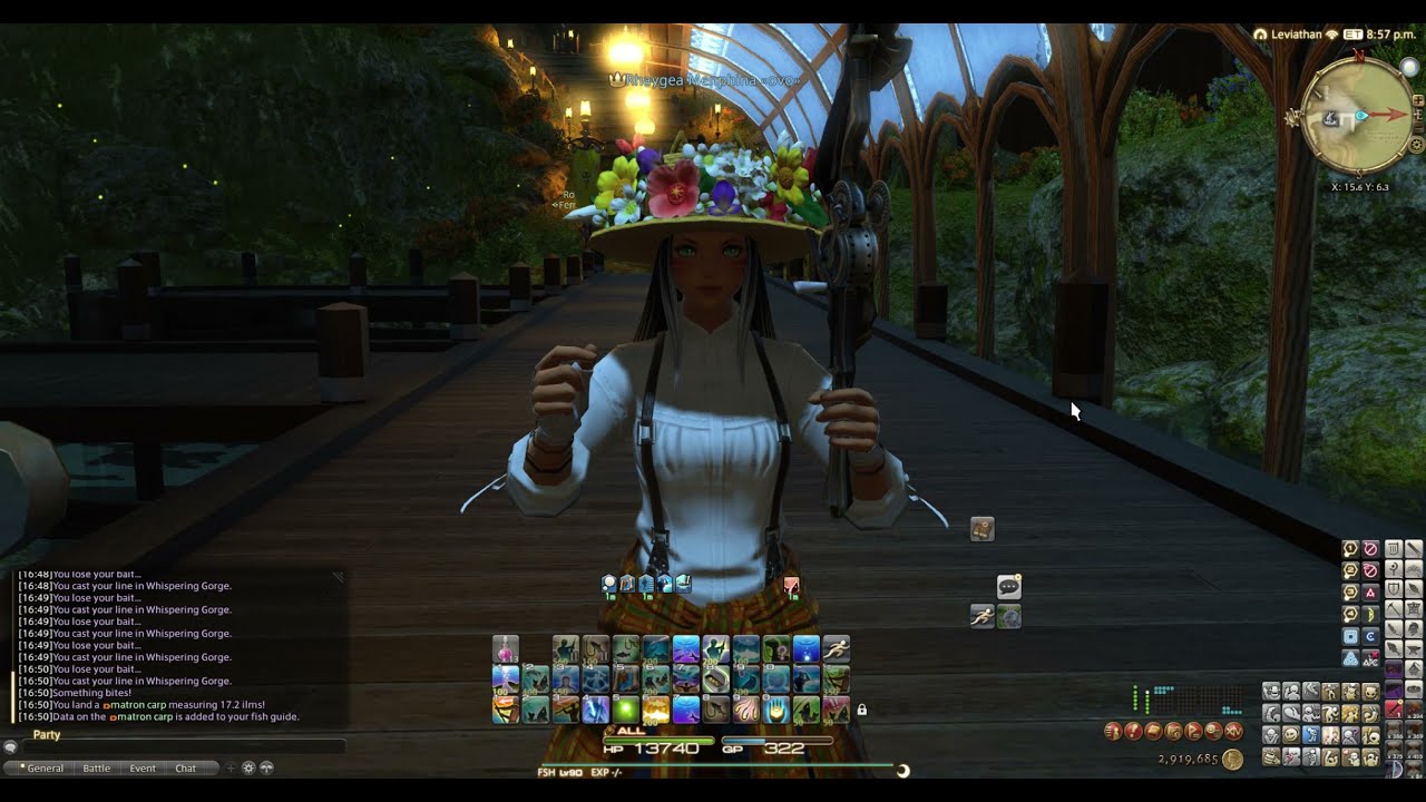 FINAL FANTASY XIV Fishing - Matron Carp Catch - YouTube