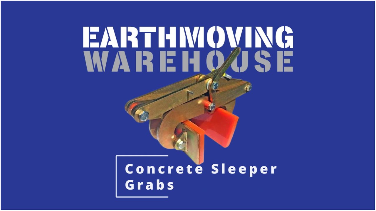 Lifting concrete sleepers made easy #earthmovingwarehouse - YouTube