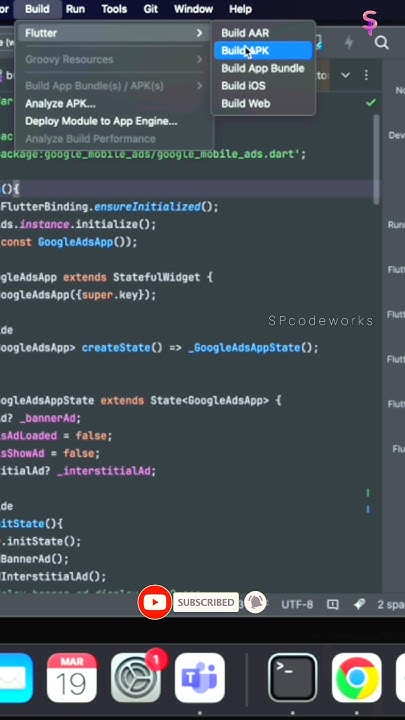 How to Build Flutter Apk in AndroidStudio #dart #flutter #apk #flutterapp #buildapk# ...