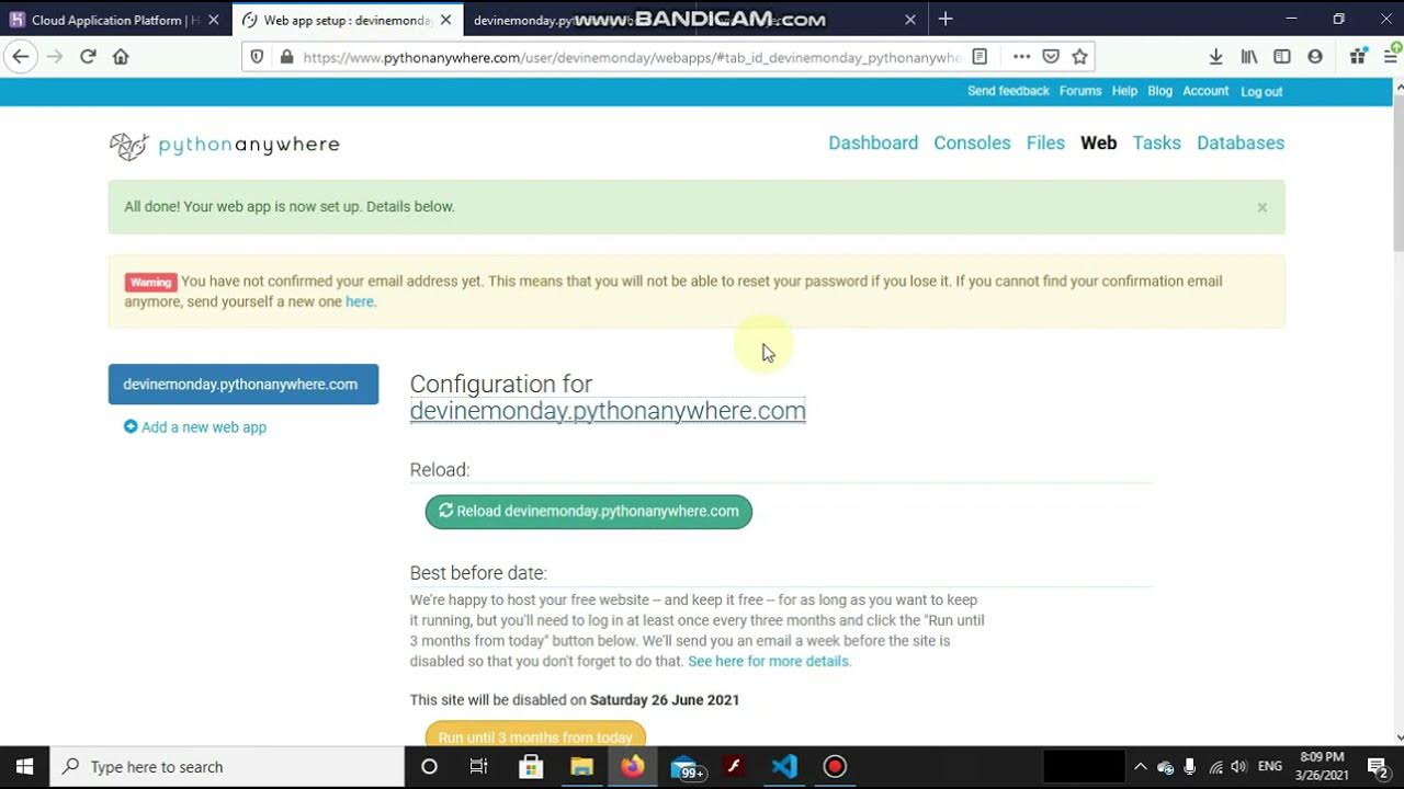 Hosting Flask Webapps To Youtube