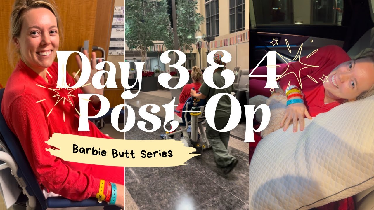 Barbie Butt Surgery Recovery: Days 3-4 | Showering, Pain Management ...