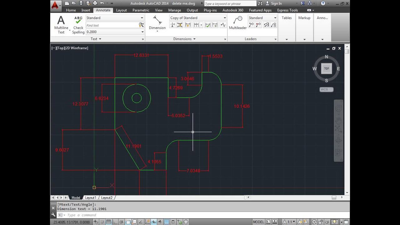 C00905 Aligned Dimensions AutoCAD 2014 Tutorial YouTube c00905-aligned-dimensions-autocad-2014-tutorial-youtube