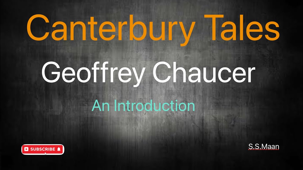 The Canterbury Tales (Characters ) Chaucer MA English - YouTube