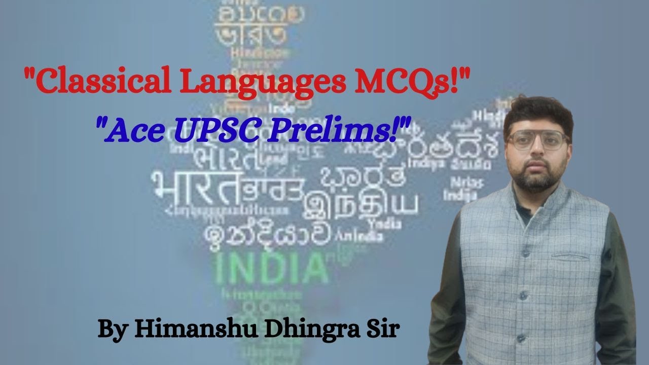 Master Classical Languages for IAS: Top MCQs by Himanshu Dhingra | UPSC ...