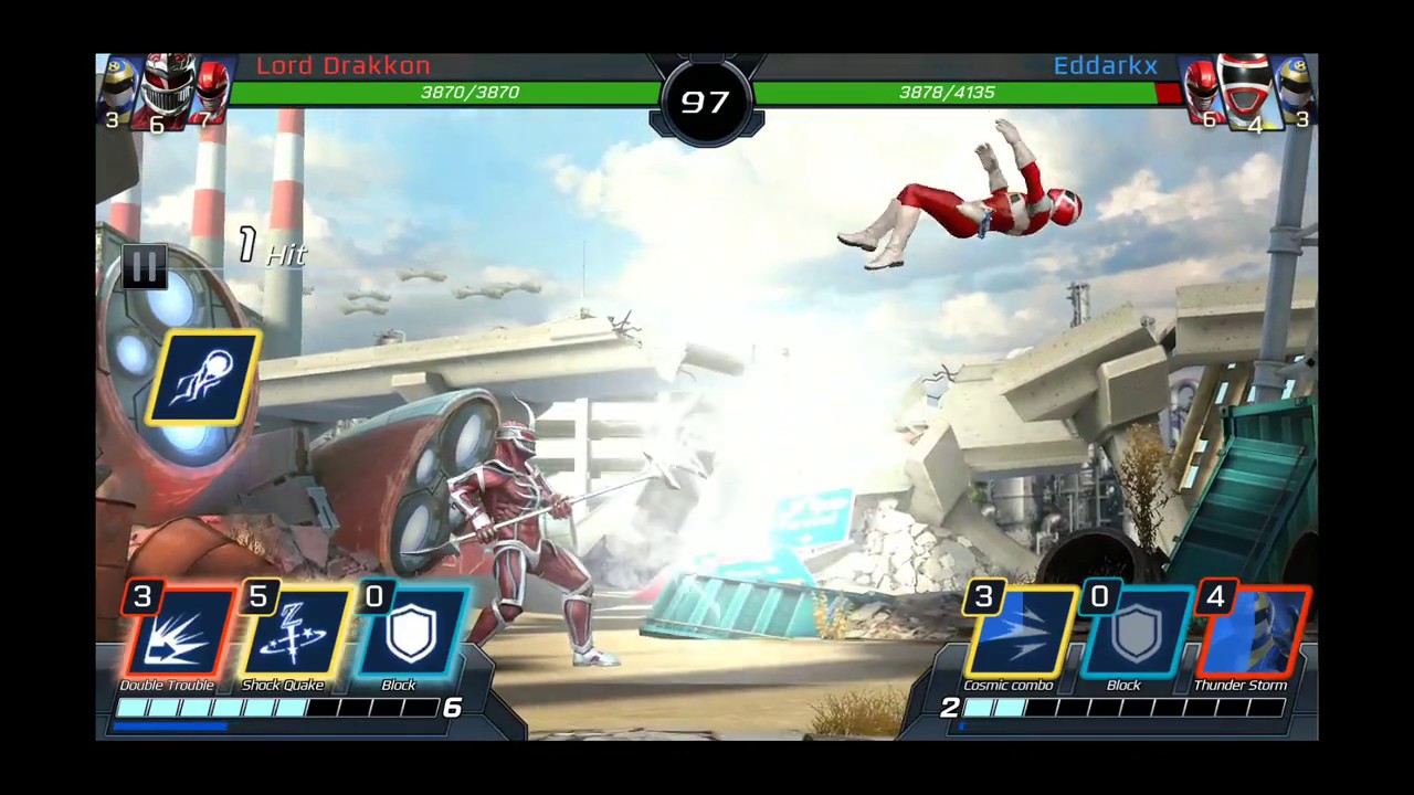 Power Rangers Legacy Wars: Lord Zedd Vs. Red Space Ranger - YouTube