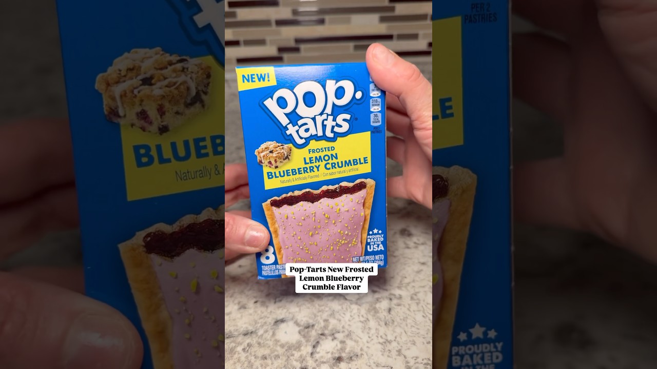 New Pop-Tarts frosted lemon blueberry crumble flavor #poptarts #snacks ...
