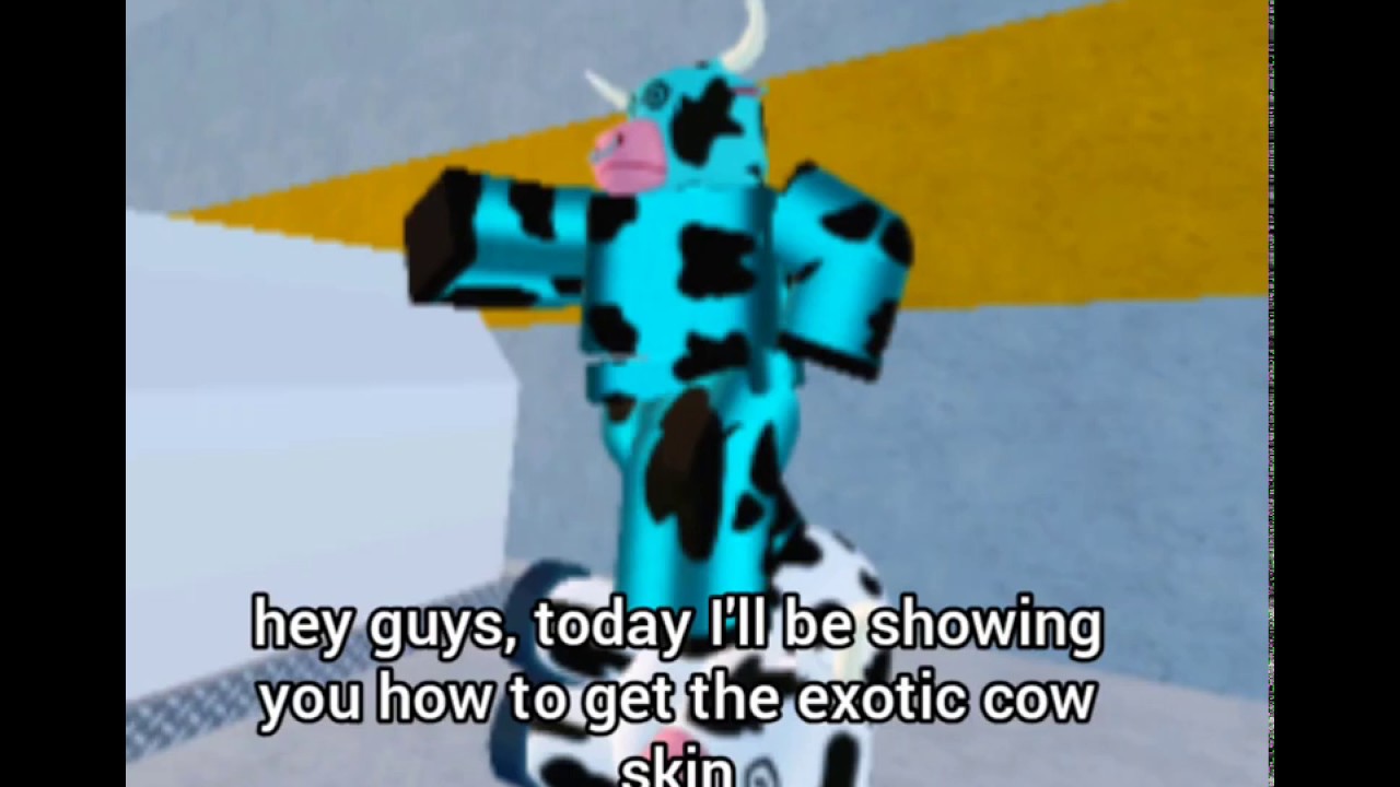 How to get the Exotic Cow skin in Arsenal! - YouTube