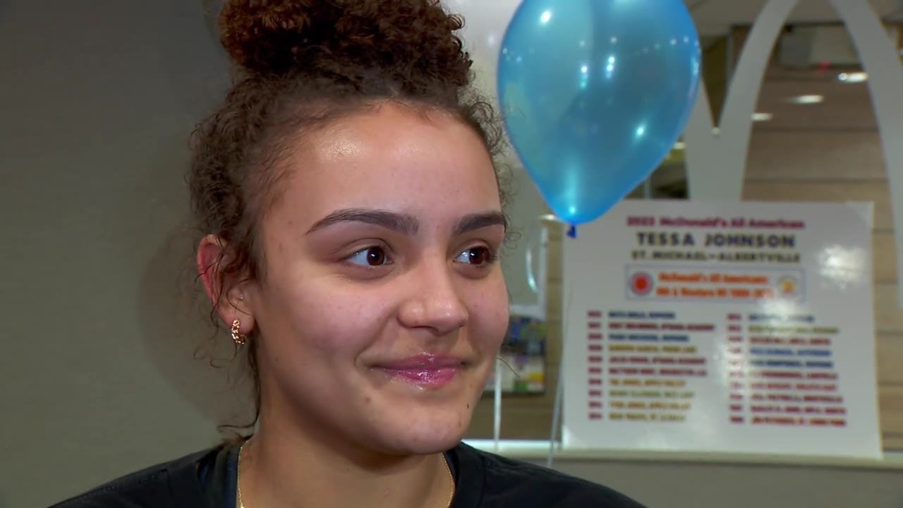 STMA basketball star Tessa Johnson named McDonald's All American - YouTube