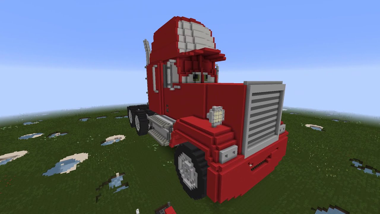 Minecraft MACK from CARS MOVIE (MCQUEEN'S FRIEND) - YouTube