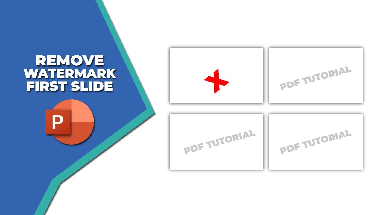 How to remove watermark from the first slide in PowerPoint - YouTube