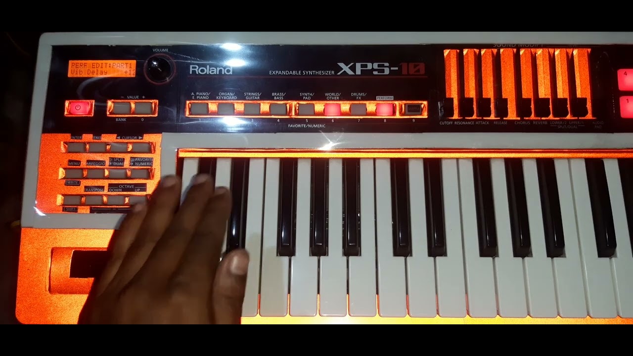 Roland xps 10 keyboard saxophone modulation system. - YouTube