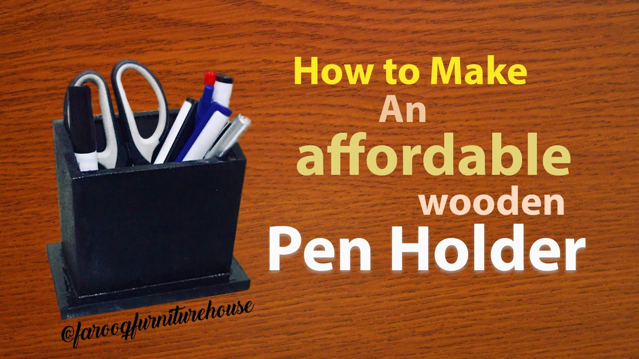 How to Make an Easy and Beautiful Pen Holder/Pencil Box - YouTube