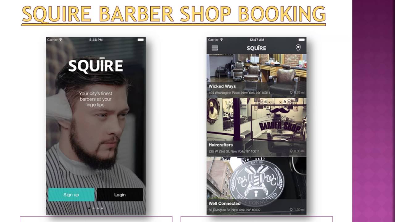 Squire Barber Appointment App | Barbershop booking App | Barber shop in ...