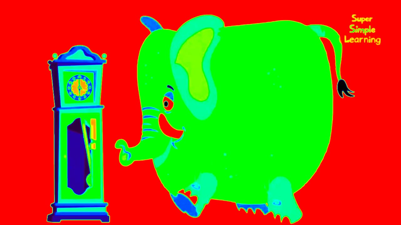 REDLAVEL ON GREEN ELEPHANT EFFECTS HICKORY DICKORY DOCK ELEPHANT ...