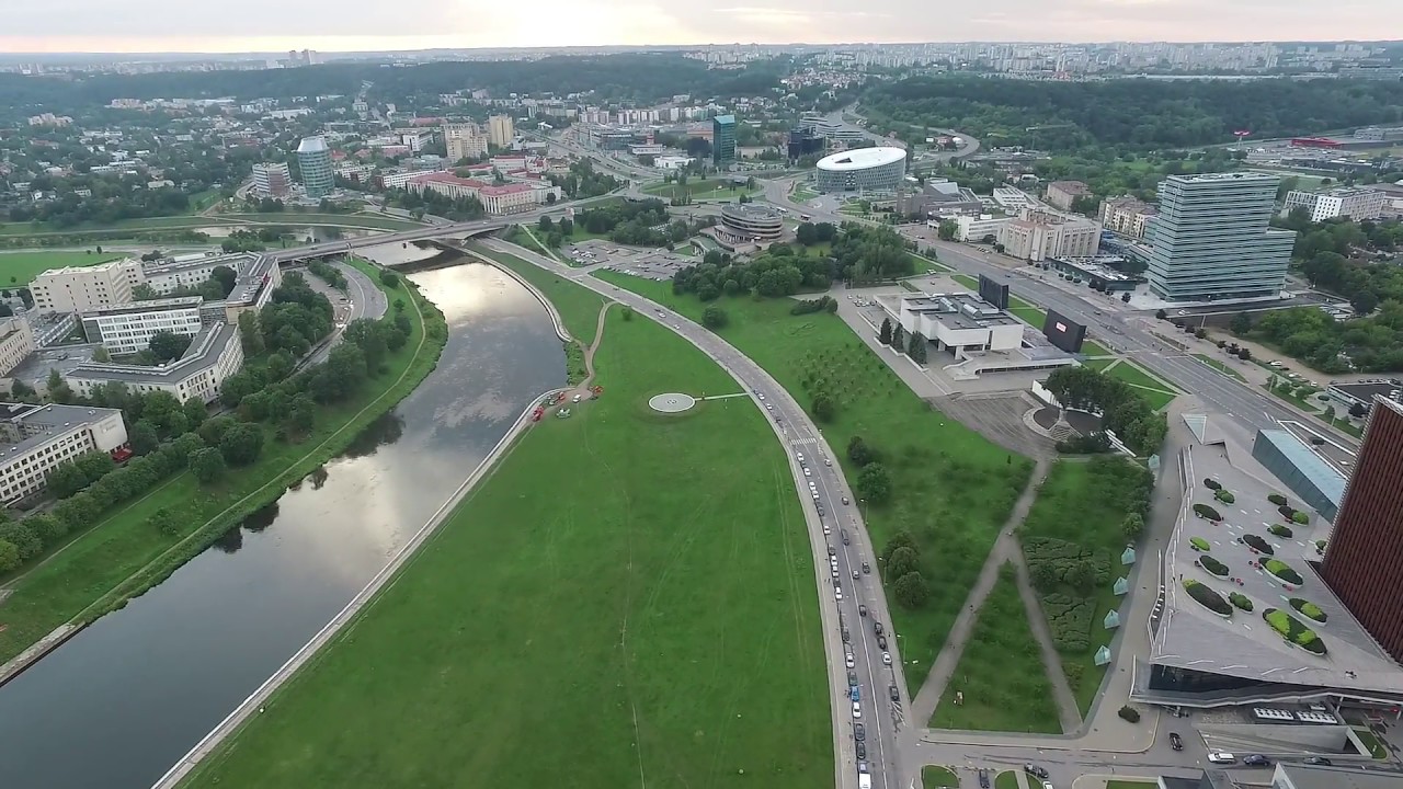 Royalty Free Aerial View Over The City Near River 13 Stock Video ...