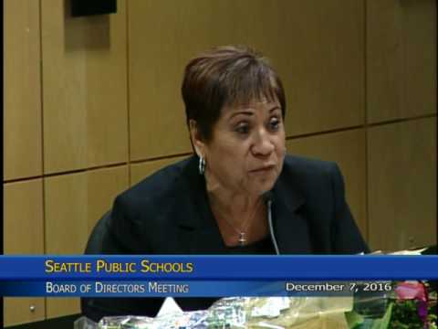 Seattle School Board Meeting 12/7/2016 Part 1 - YouTube