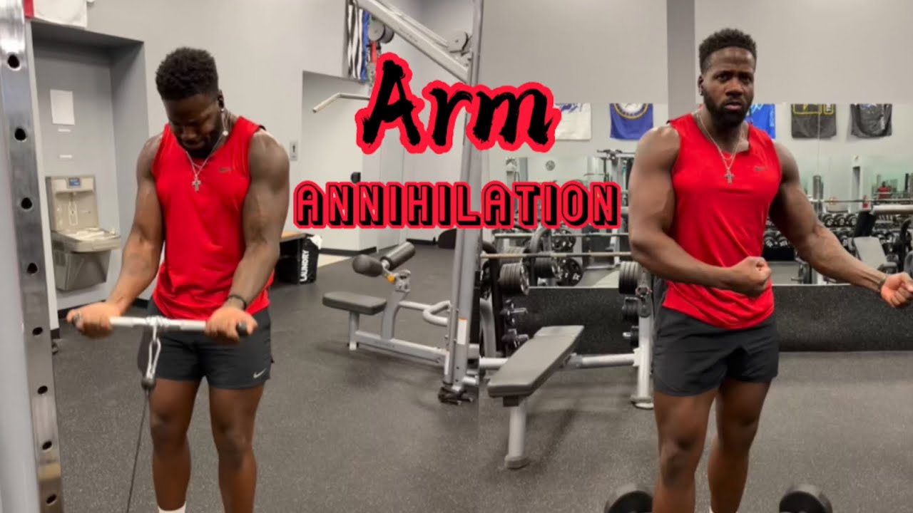Arm day |My arms felt like they were about fall off! - YouTube