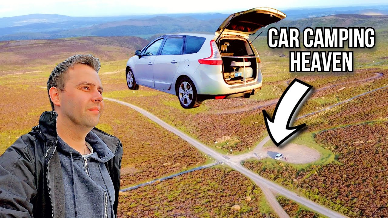 SOLO Car Camping On The Mountain | MICRO CAR CAMPER VAN LIFE - YouTube