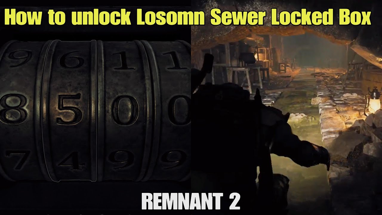 Remnant 2 How to unlock Rusted Heirloom Ring Sewers Safe Code - YouTube