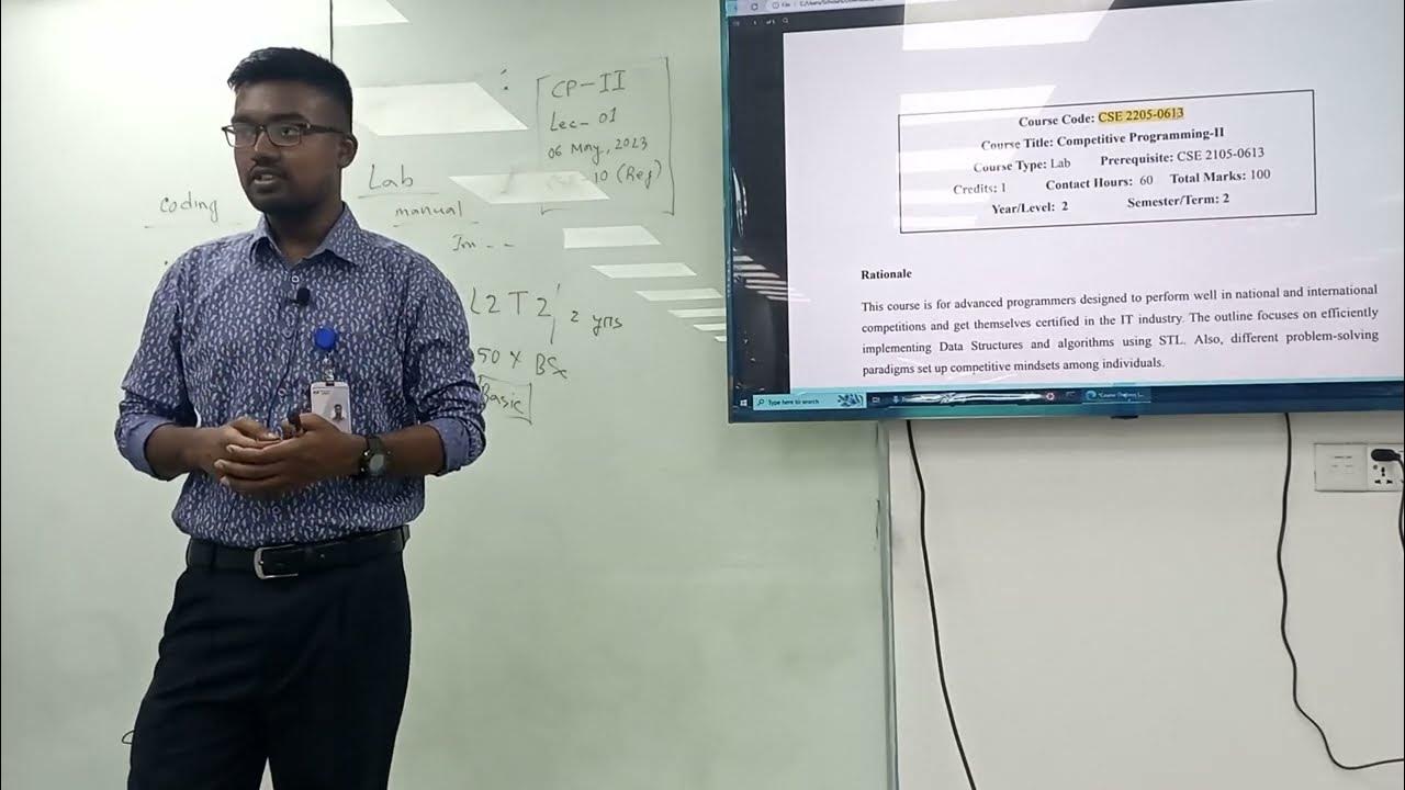 CP-II|Lec-01 (Reg)|CSE|Md. Rokonuzzaman Reza|University of Scholars - YouTube
