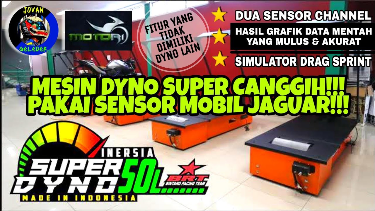 MESIN DYNO TERCANGGIH DIINDONESIA SUPER DYNO BRT 50L INERSIA|DYNO TEST ...