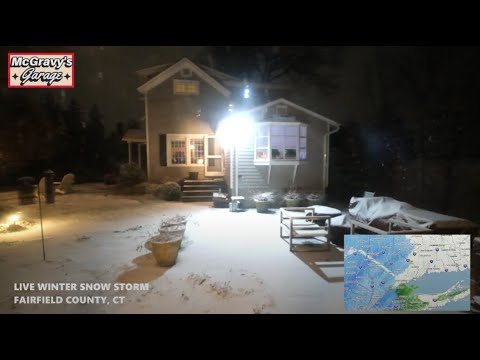 **LIVE** Winter Snow Storm - Fairfield County, CT - YouTube