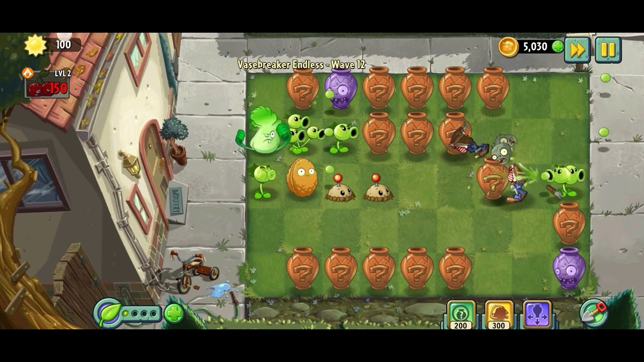 plants Vs zombies 2 llama western challenge :the mine cart #ganeplay # ...