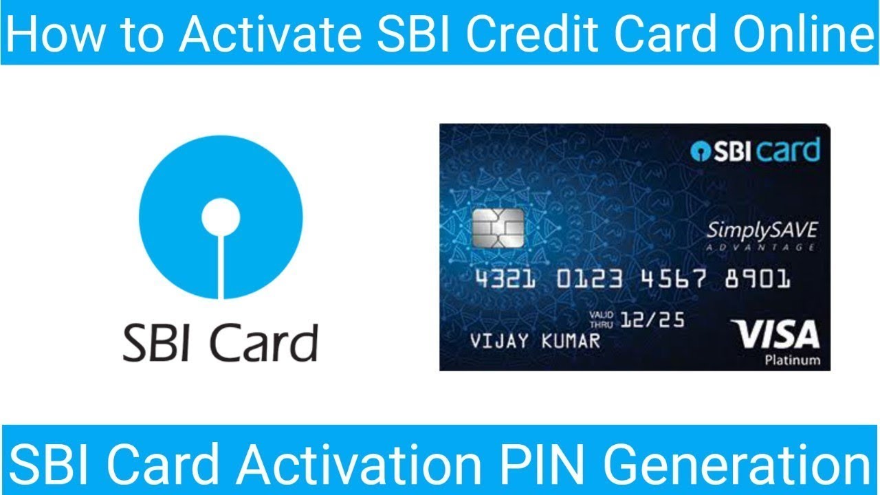 How to setup and activate SBI new Credit Card || pin generation ...