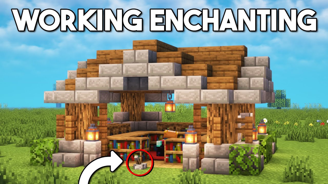 Minecraft Working Enchanting House Tutorial - How to Build a Working ...