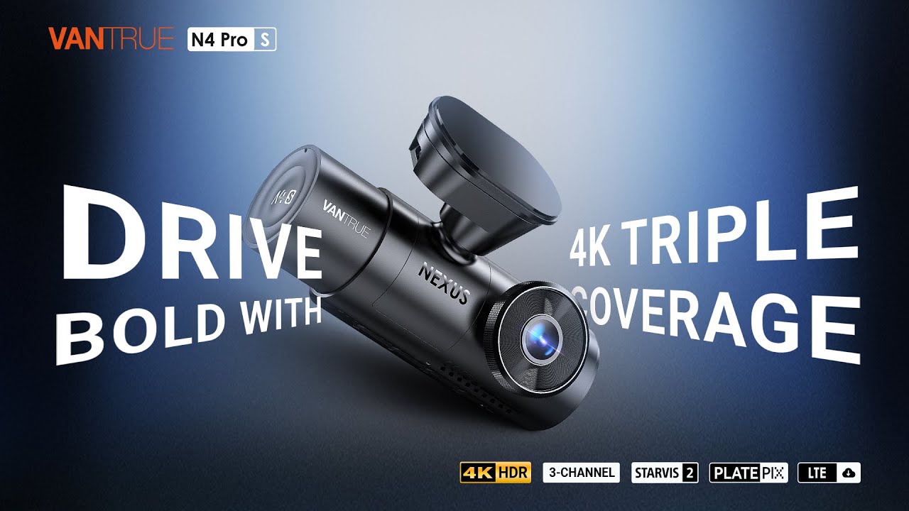 Vantrue N4 Pro S: Drive bold with 4K triple coverage - YouTube