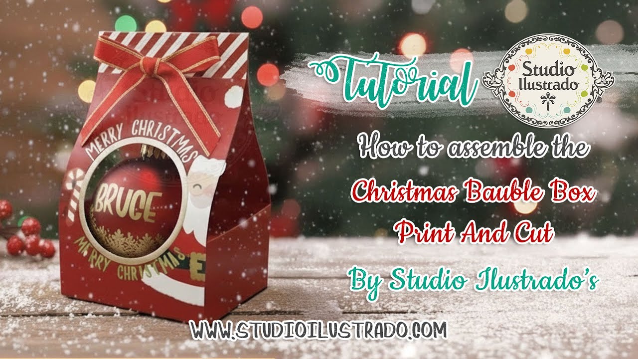 How to assemble the Christmas Bauble Box by Studio Ilustrado | SVG ...