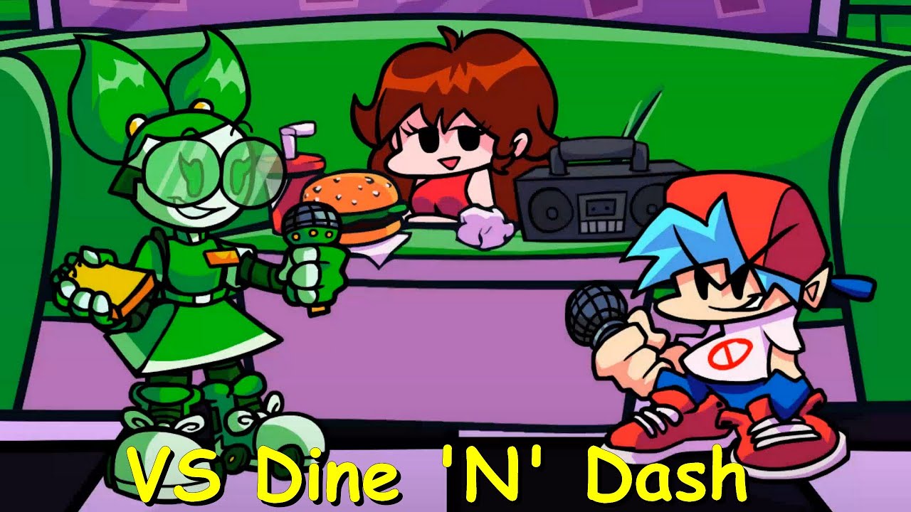 Friday Night Funkin': VS Dine 'N' Dash Full Week [FNF Mod/HARD] - YouTube