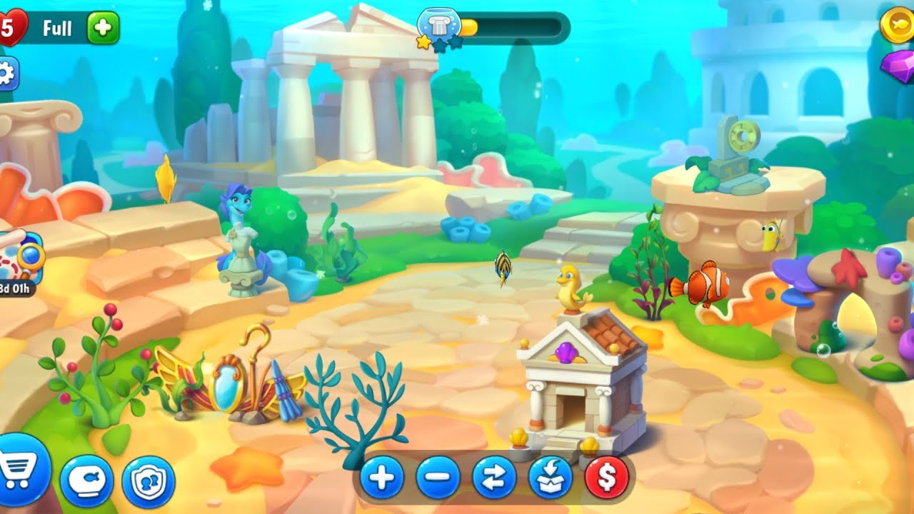 Fishdom Gameplay Walkthrough Level 53 - 57 - YouTube