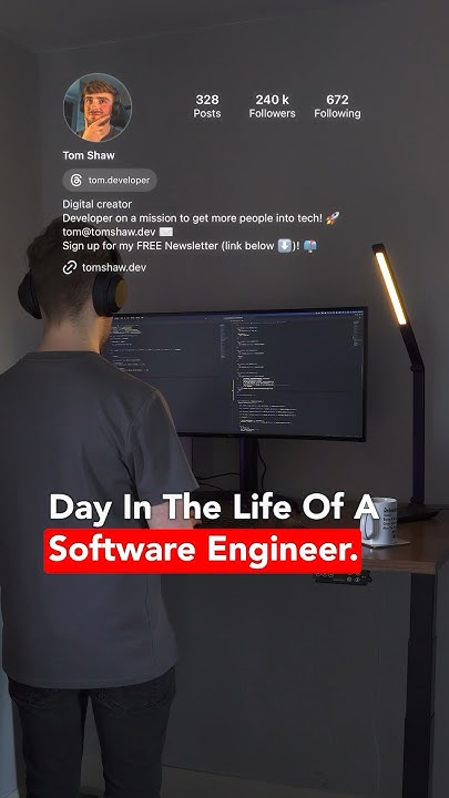 Software Engineer VLOG 👨‍💻 #coding #programming - YouTube
