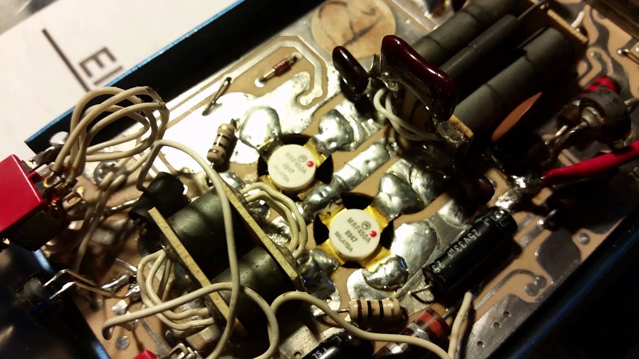 2x MRF450A 2 Pill Amplifier With RX Invert Circuit Ebay - SOLD! - YouTube