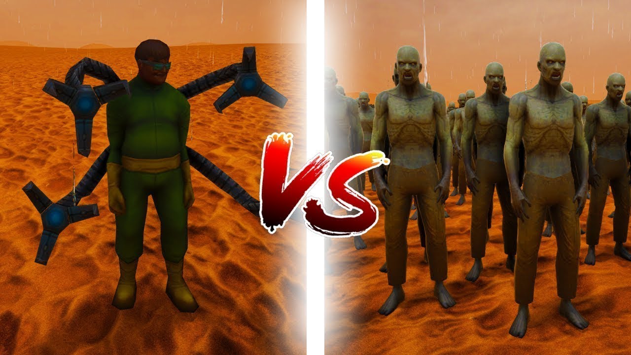 DR OCTOPUS VS 999 999X SKINNY ZOMBIES - Ultimate Epic Battle Simulator ...