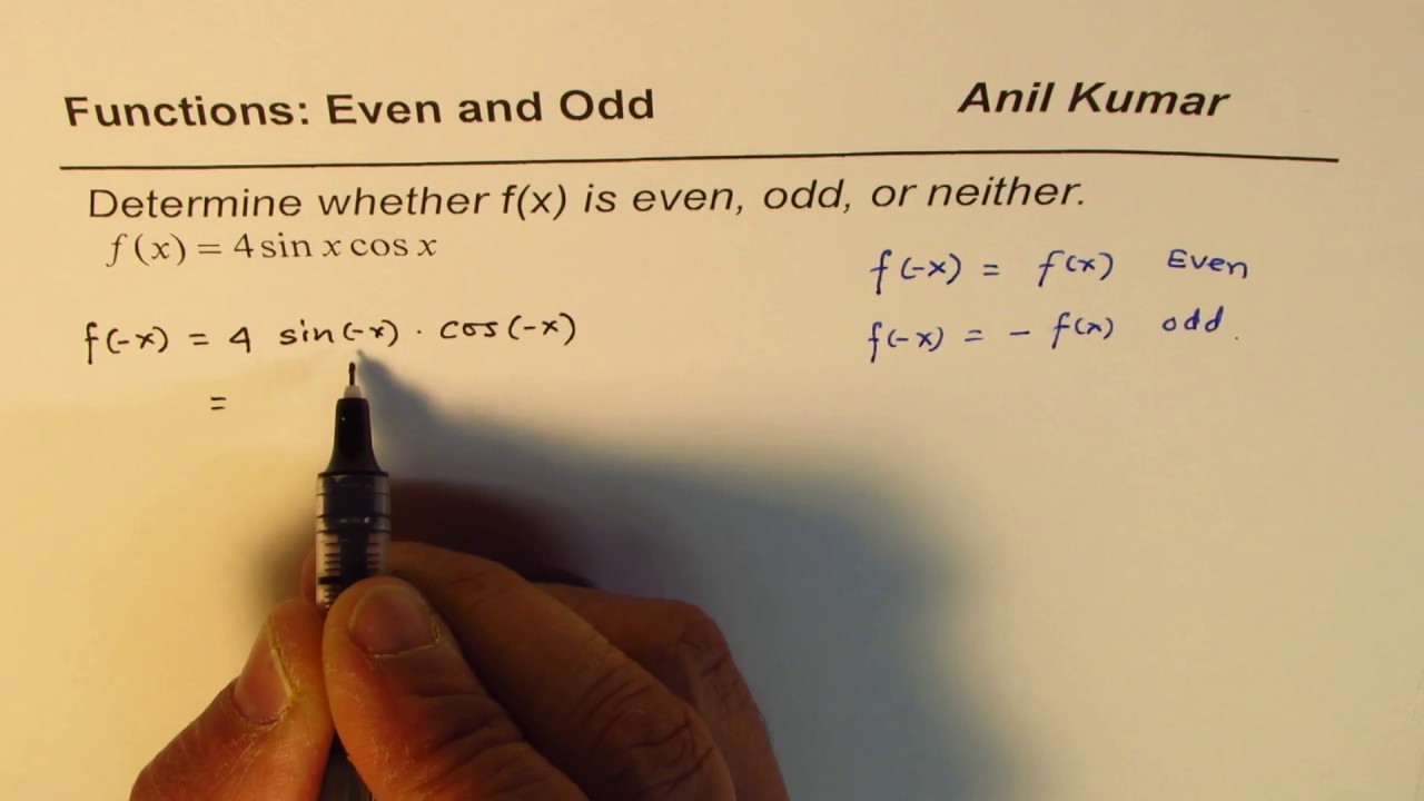Is Cos X Sin X Even Or Odd Discount | www.simpleplanning.net