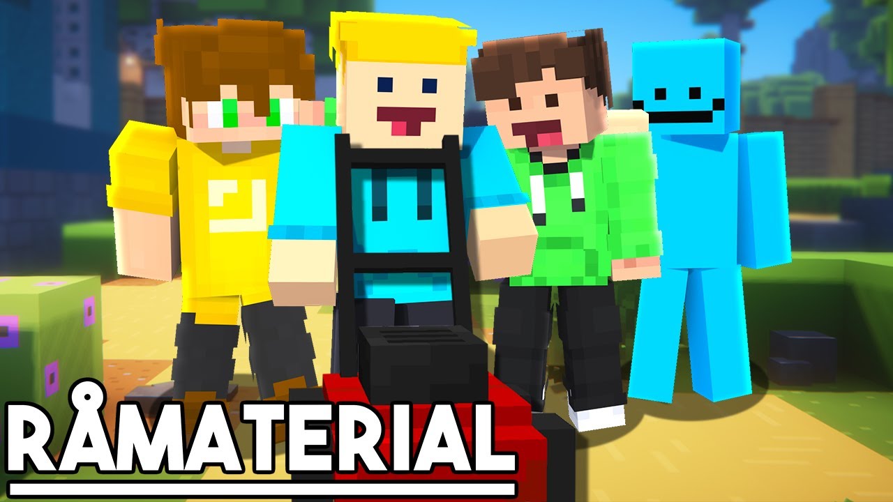 Råmaterial - Den Som Klipper Gräs BÄST Vinner I Minecraft - YouTube