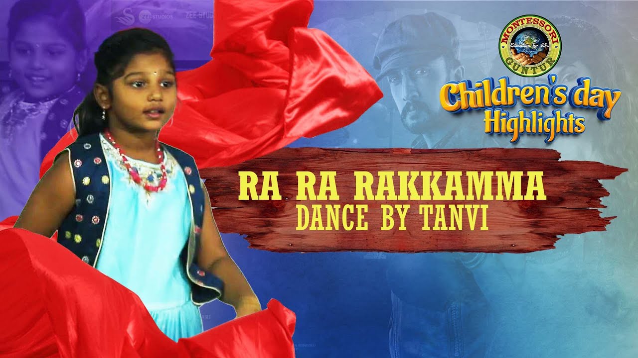 Ra Ra Rakkamma Song Dance by Tanvi I Vikrant Rona Telugu I Montessori ...