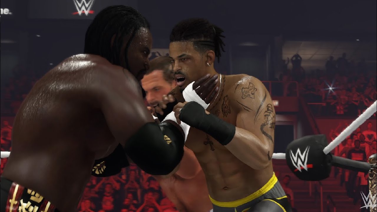 Wwe 2k24 Oba Femi Vs Wes Lee Vs Joe Coffey North American Title Match