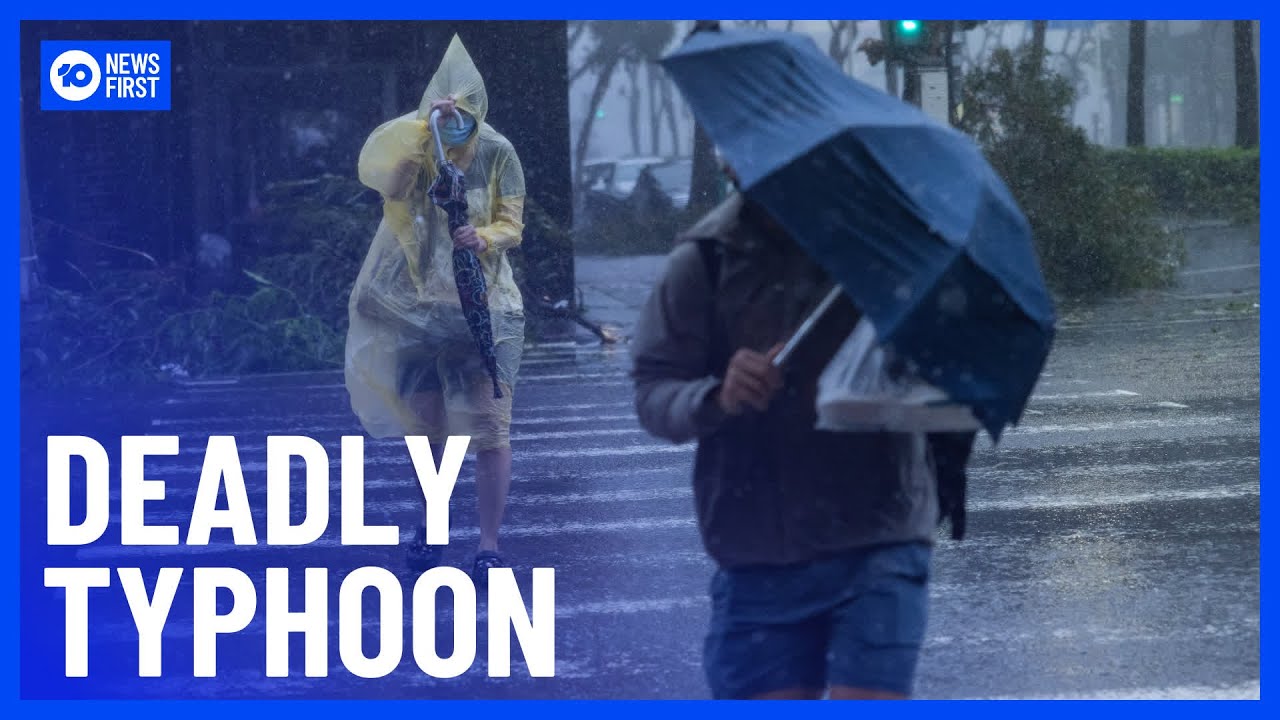 Deadly Typhoon Hits Taiwan | 10 News First - YouTube