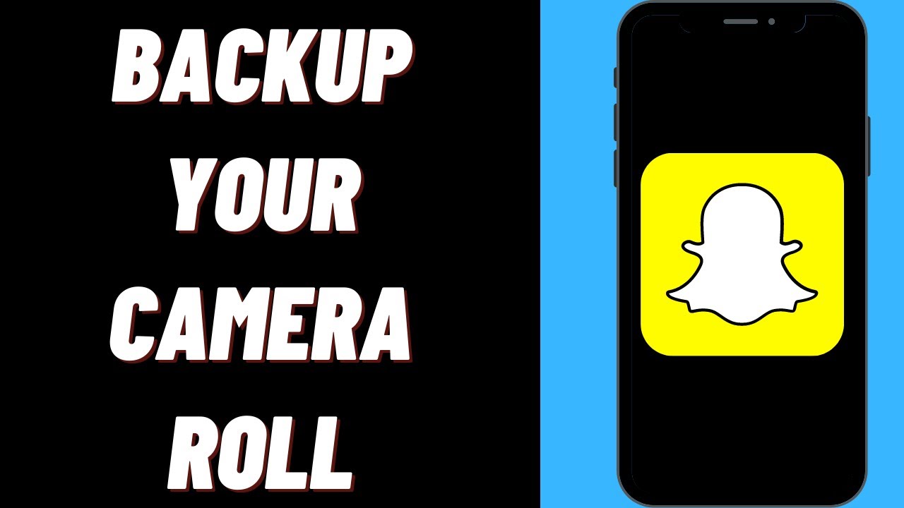 How To Backup Your Camera Roll On Snapchat On iPhone - YouTube