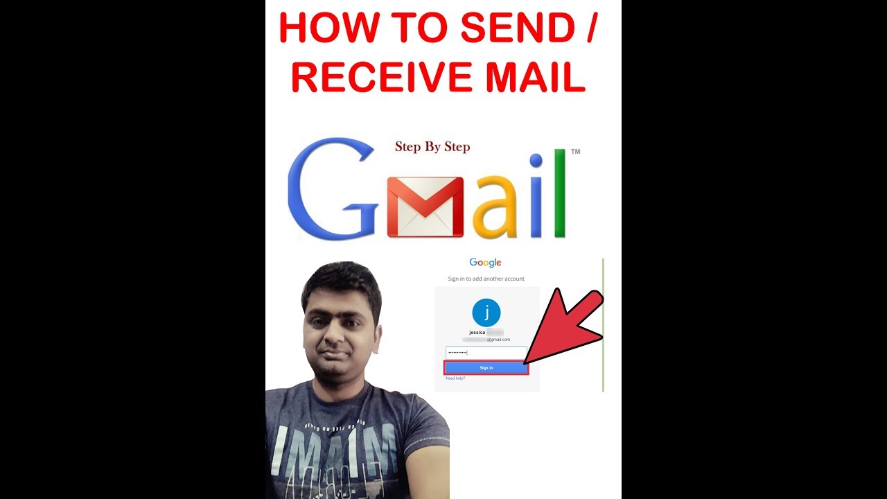 HOW TO SEND / RECEIVE OF EMAIL ID (GMAIL A/C) - YouTube