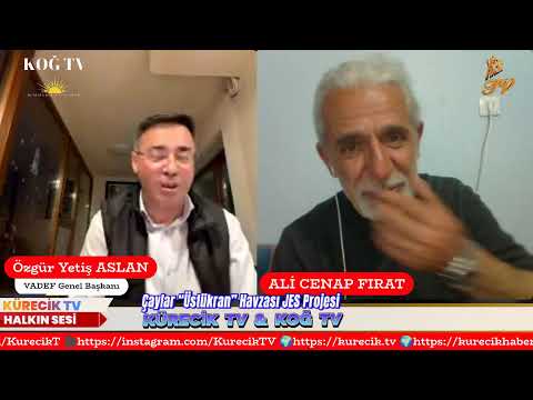 Kürecik TV ve KOĞ TV ekranlarında, Ali Cenap Fırat’ın  Konuk Vadef Genel Başkanı Özgür Yetiş ASLAN