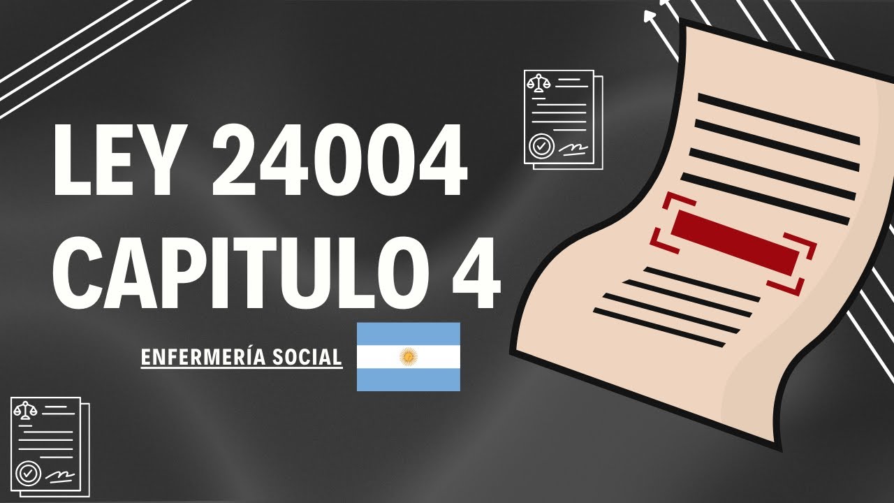 Ley 24004 - Cap. 4 - Del registro y matriculación - YouTube